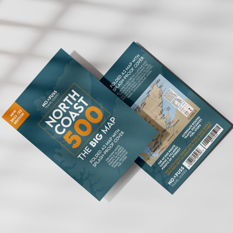 NC500 Map - North Coast 500 The Big Map - A2 Foldable Robbie Roams