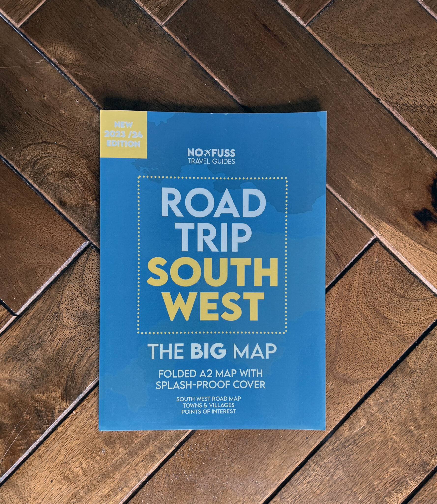 Road Trip South West - The Big Map - A2 Foldable Road Map