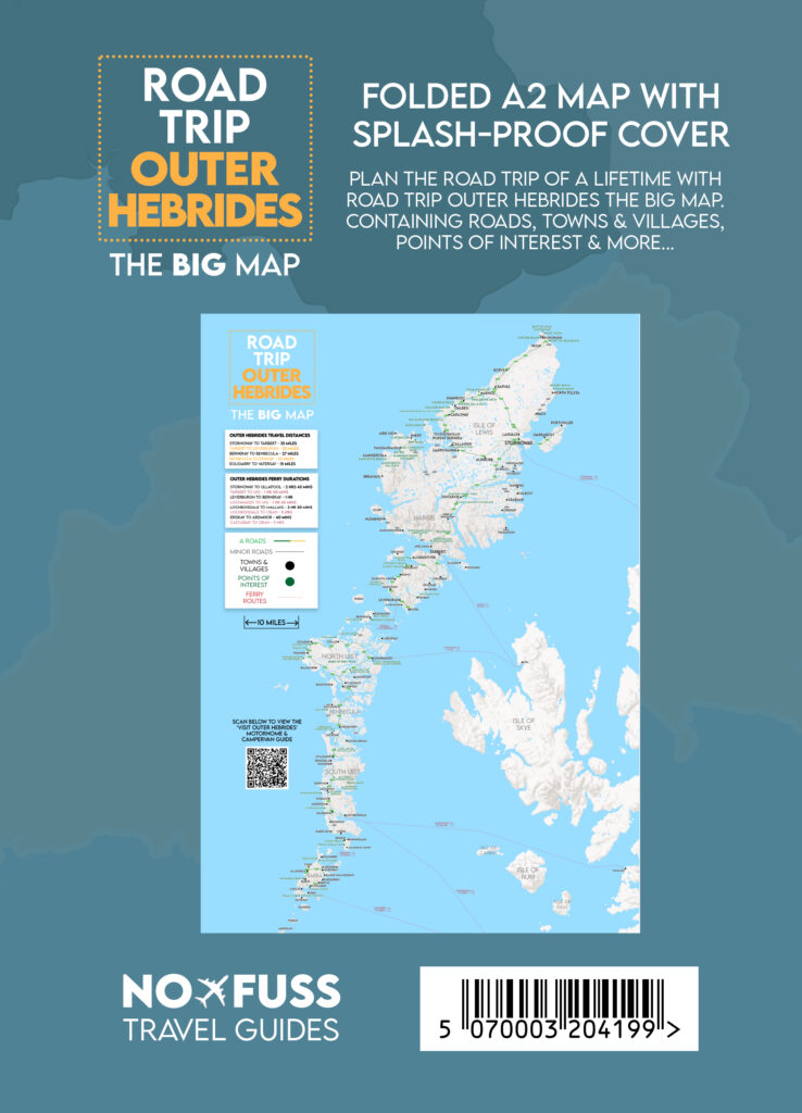 Road Trip Outer Hebrides Map - The Big Map A2 Foldable Map